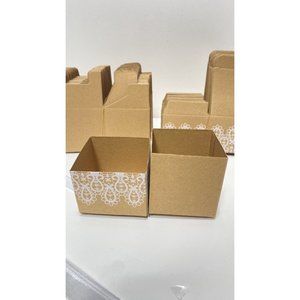 Unbranded | Other | Small Square Cardboard Gift Boxes 5pc Set Print ...
